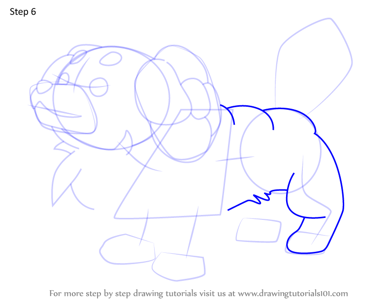 How to Draw Dachsbun from Pokemon (Pokemon) Step by Step ...