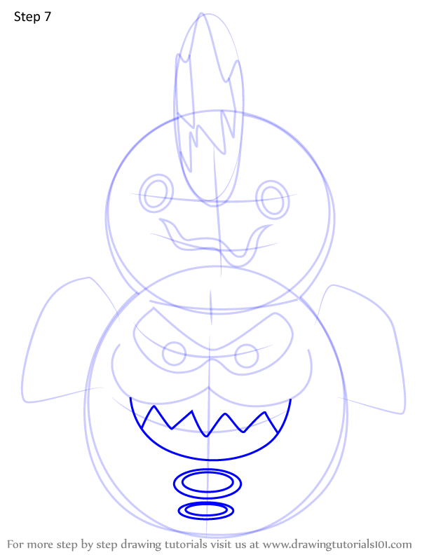 How to Draw Darmanitan Galarian Zen Mode from Pokemon (Pokemon) Step by ...