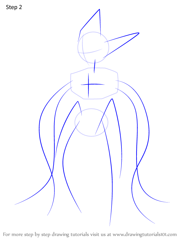 How to Draw Deoxys Attack Forme from Pokemon (Pokemon) Step by Step ...