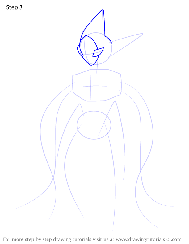 How to Draw Deoxys Attack Forme from Pokemon (Pokemon) Step by Step ...