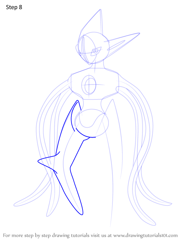 How to Draw Deoxys Attack Forme from Pokemon (Pokemon) Step by Step ...