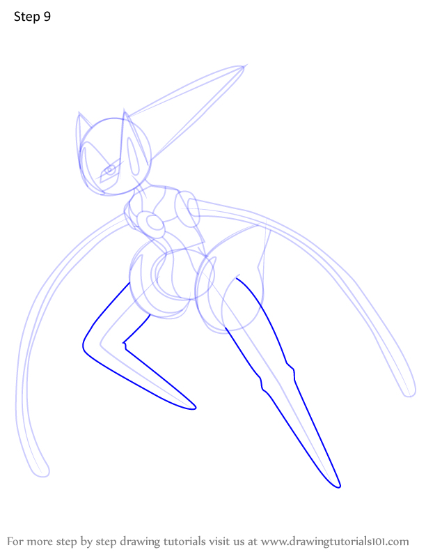 How to Draw Deoxys Speed Forme from Pokemon (Pokemon) Step by Step ...