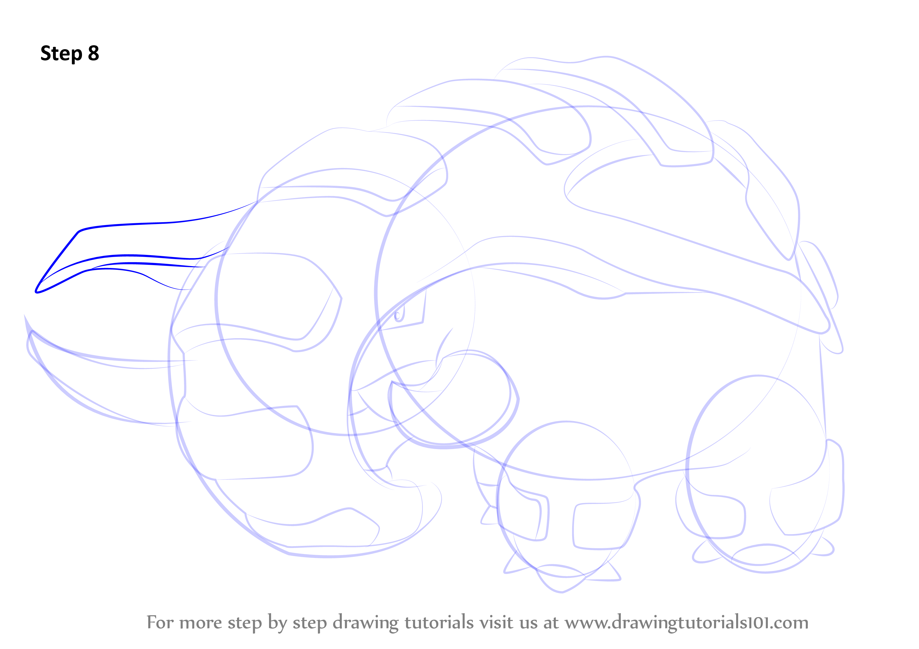 How to Draw Donphan from Pokemon (Pokemon) Step by Step ...