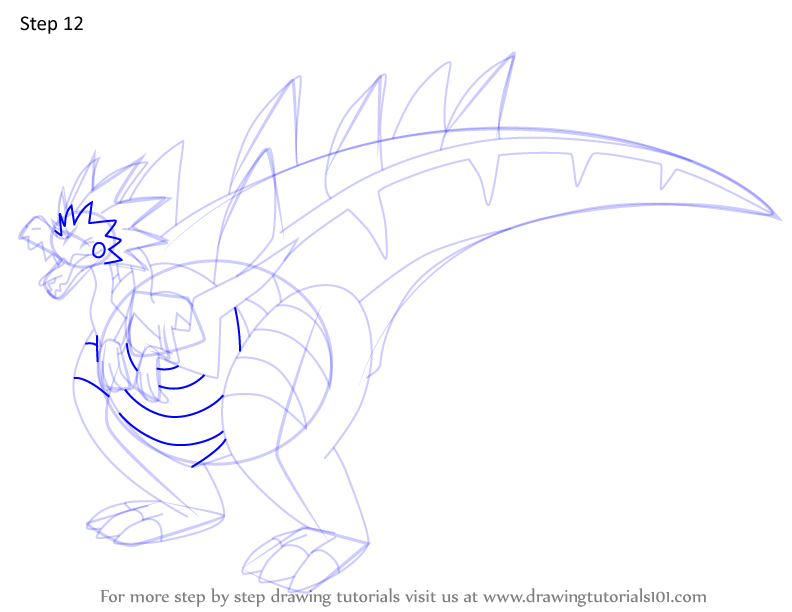 How to Draw Dracozolt from Pokemon (Pokemon) Step by Step ...