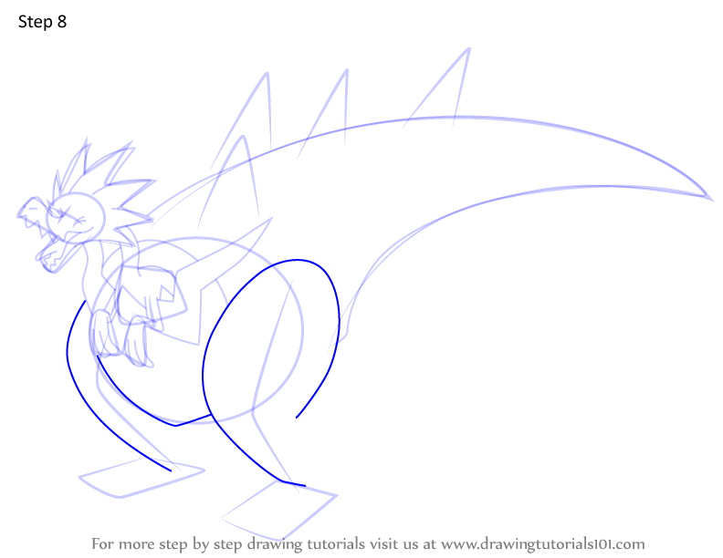 How to Draw Dracozolt from Pokemon (Pokemon) Step by Step ...
