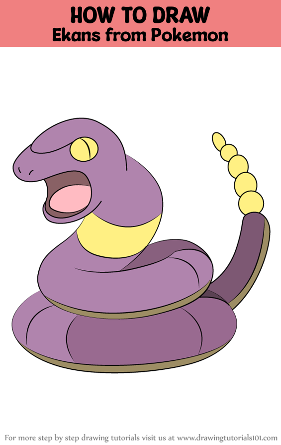 How to Draw Ekans from Pokemon (Pokemon) Step by Step ...
