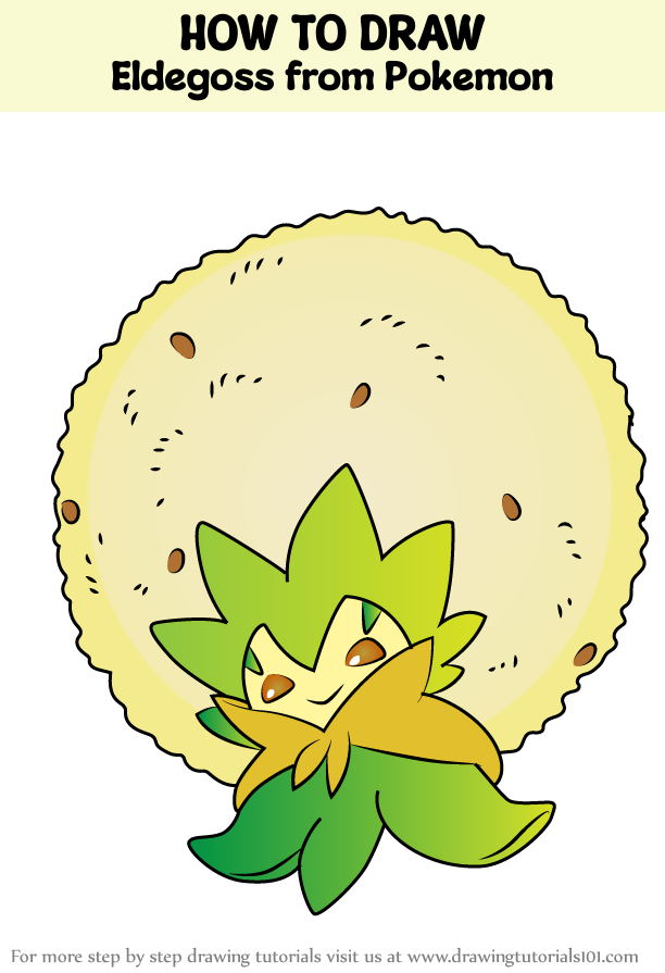 How to Draw Eldegoss from Pokemon (Pokemon) Step by Step ...