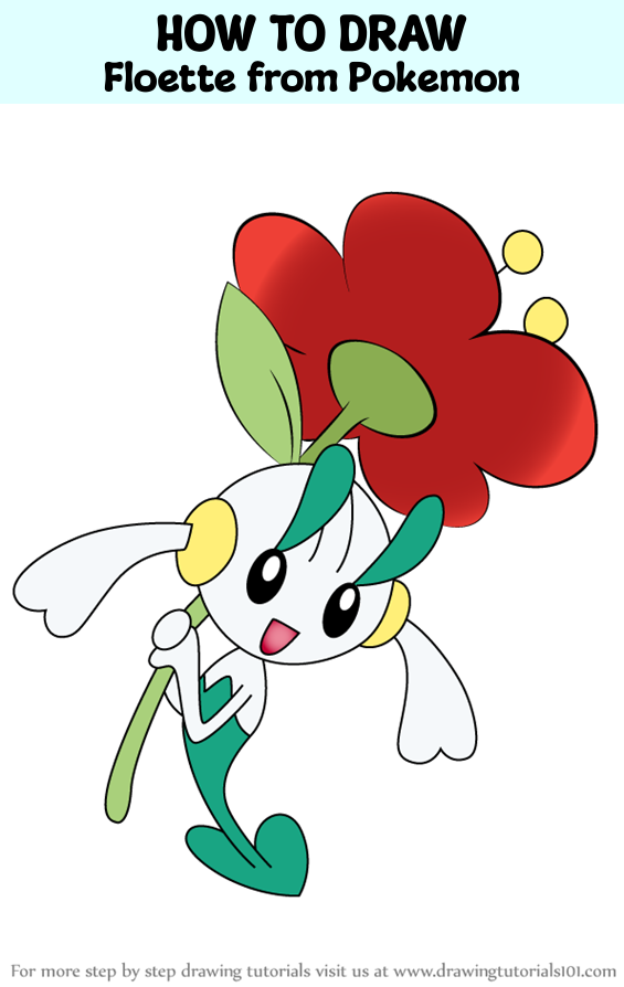 How to Draw Floette from Pokemon (Pokemon) Step by Step ...