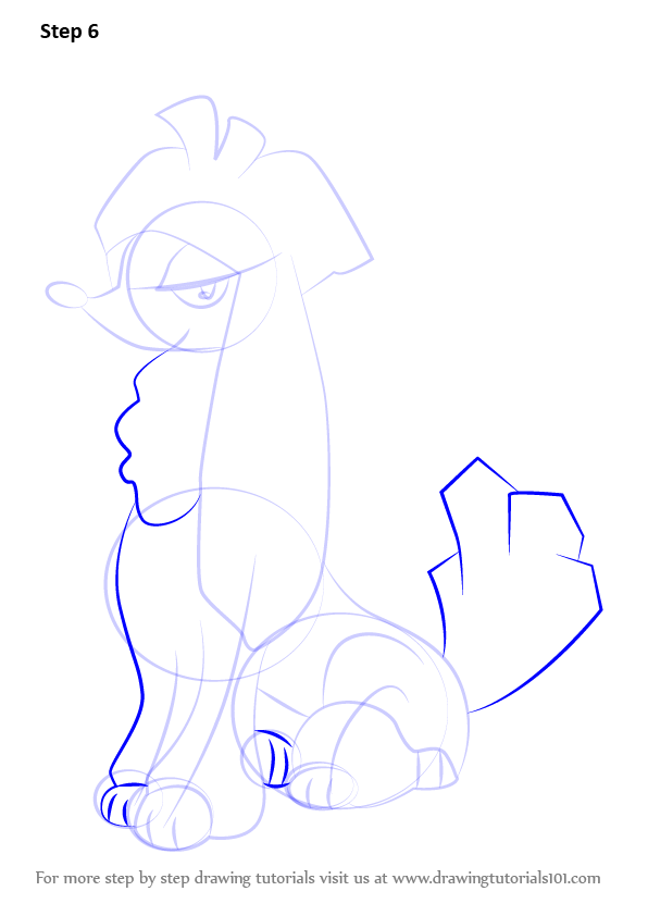 How to Draw Furfrou - Kabuki Style from Pokemon (Pokemon) Step by Step ...