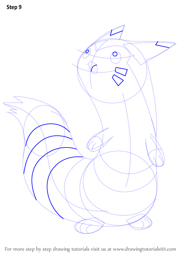How to Draw Furret from Pokemon (Pokemon) Step by Step ...