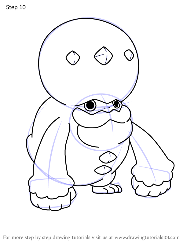 How to Draw Galarian Darmanitan from Pokemon (Pokemon) Step by Step ...