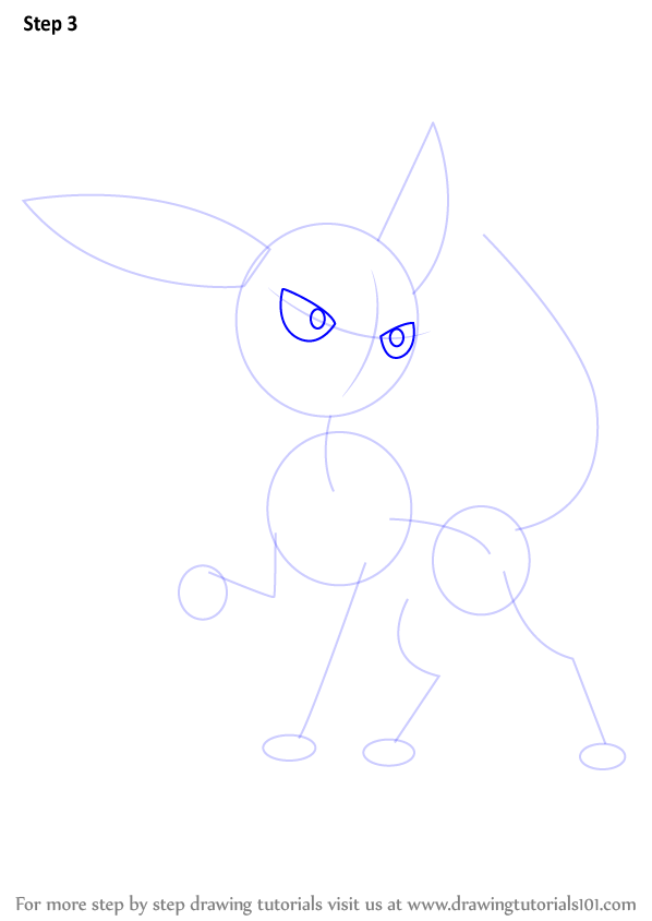 How to Draw Glaceon from Pokemon (Pokemon) Step by Step ...