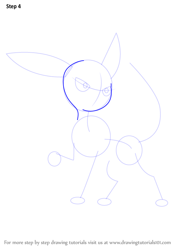 How to Draw Glaceon from Pokemon (Pokemon) Step by Step ...