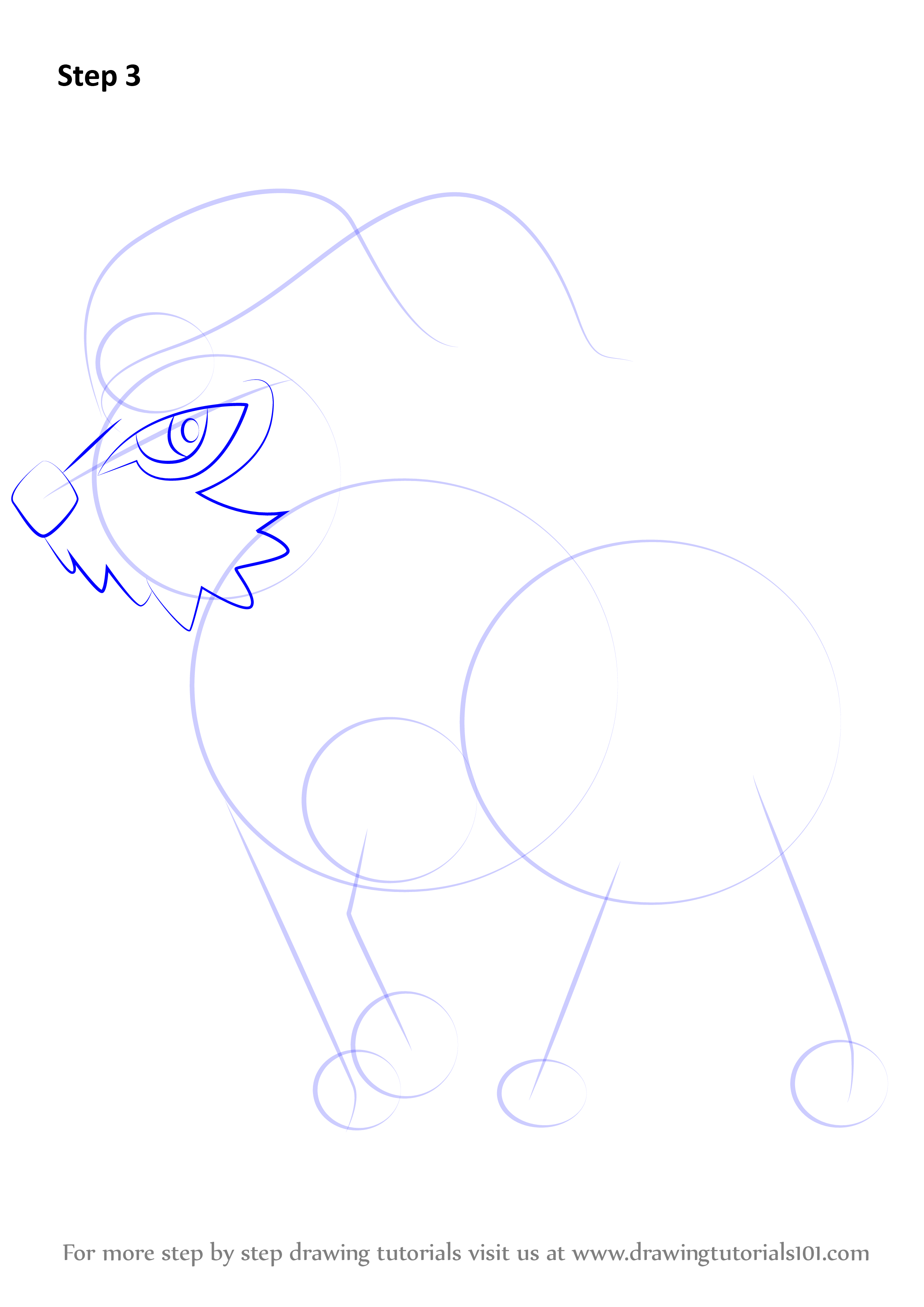 How to Draw Gogoat from Pokemon (Pokemon) Step by Step ...