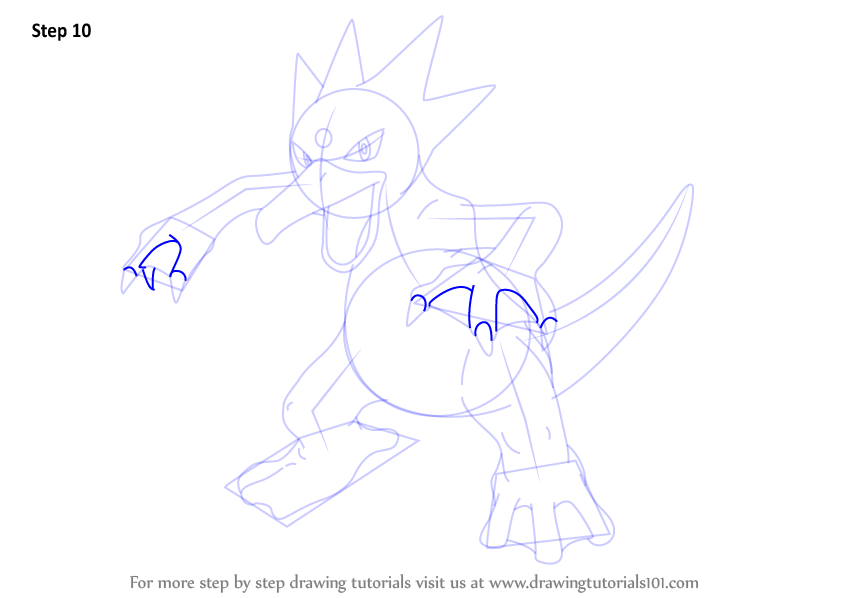 How to Draw Golduck from Pokemon (Pokemon) Step by Step ...