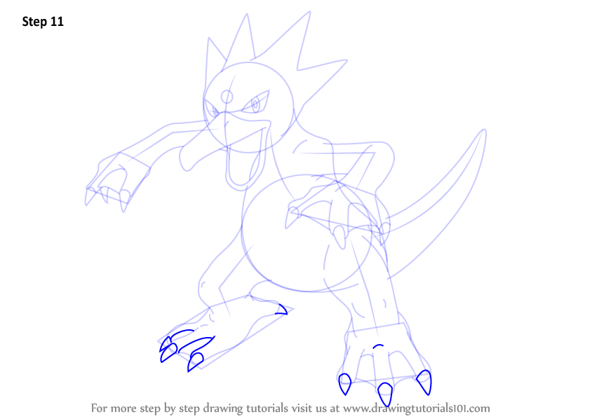 How to Draw Golduck from Pokemon (Pokemon) Step by Step | DrawingTutorials101.com