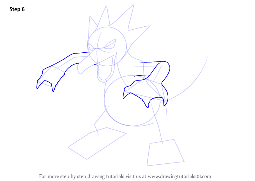 How to Draw Golduck from Pokemon (Pokemon) Step by Step | DrawingTutorials101.com