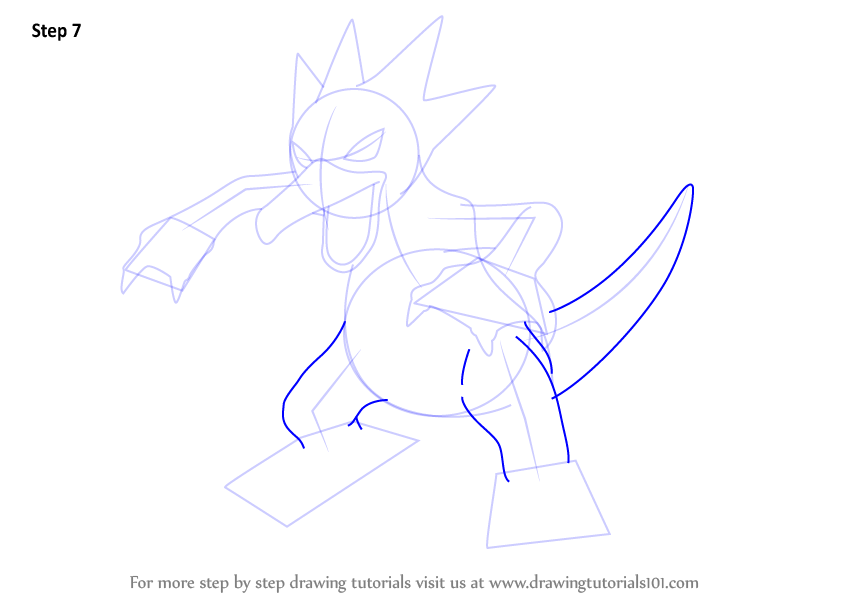 How to Draw Golduck from Pokemon (Pokemon) Step by Step ...