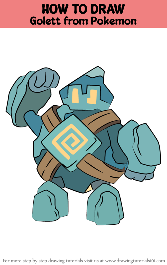 How to Draw Golett from Pokemon (Pokemon) Step by Step ...