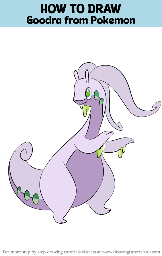 How to Draw Goodra from Pokemon (Pokemon) Step by Step ...