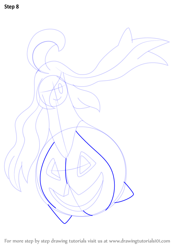 How to Draw Gourgeist from Pokemon (Pokemon) Step by Step ...