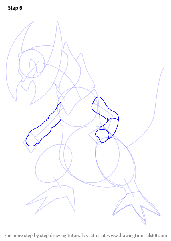How to Draw Haxorus from Pokemon (Pokemon) Step by Step ...
