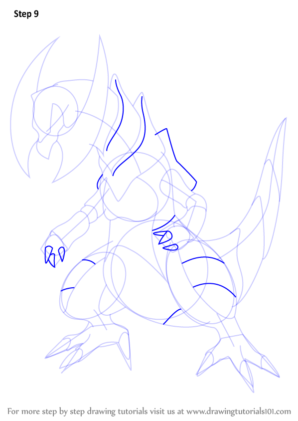 How to Draw Haxorus from Pokemon (Pokemon) Step by Step ...