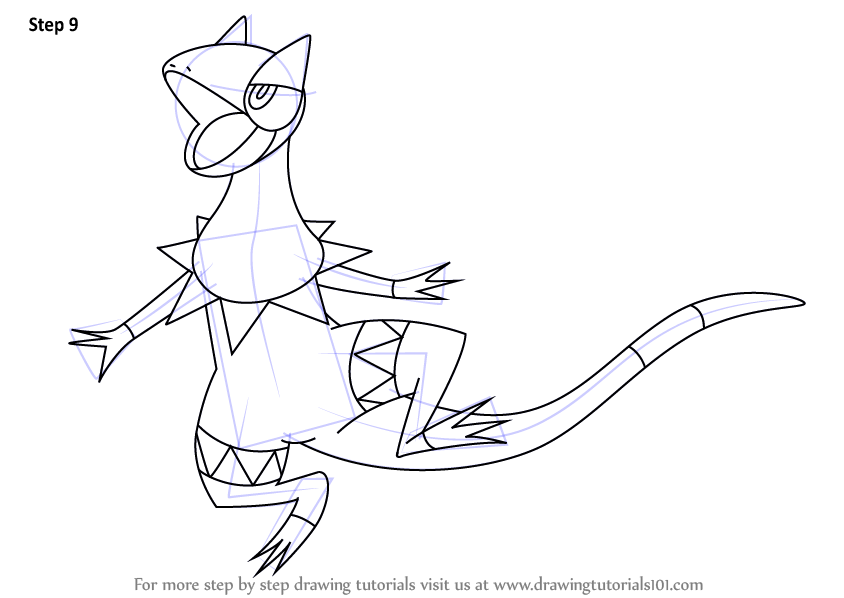 How to Draw Heliolisk from Pokemon (Pokemon) Step by Step ...