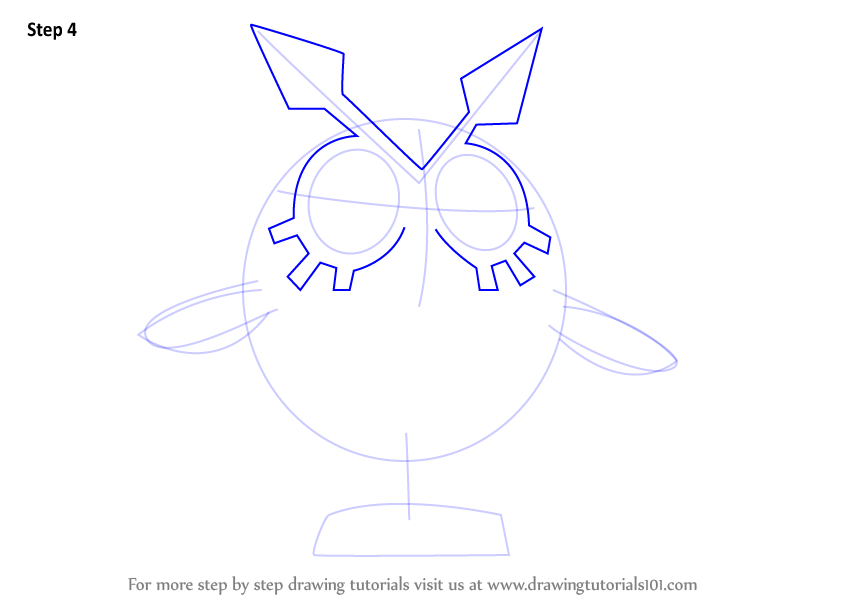 How to Draw Hoothoot from Pokemon (Pokemon) Step by Step ...