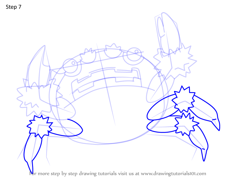 How to Draw Klawf from Pokemon (Pokemon) Step by Step ...