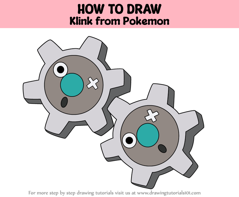 How to Draw Klink from Pokemon (Pokemon) Step by Step ...