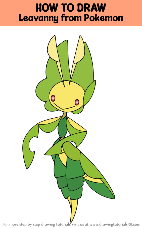 How to Draw Leavanny from Pokemon (Pokemon) Step by Step ...