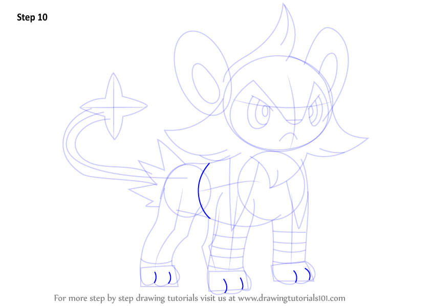 How to Draw Luxio from Pokemon (Pokemon) Step by Step ...
