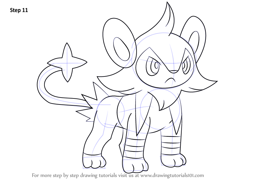 How to Draw Luxio from Pokemon (Pokemon) Step by Step ...