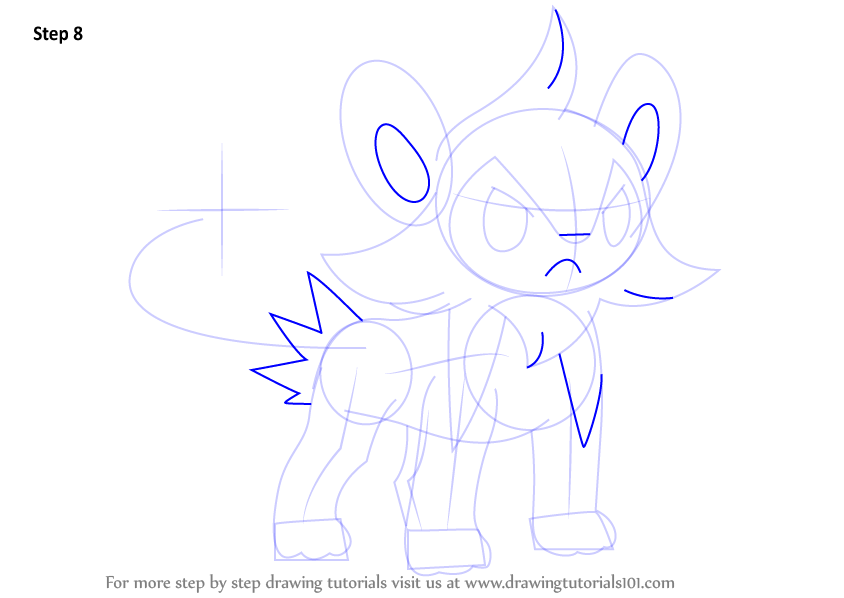 How to Draw Luxio from Pokemon (Pokemon) Step by Step ...