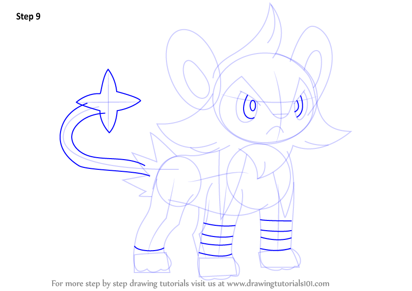 How to Draw Luxio from Pokemon (Pokemon) Step by Step ...