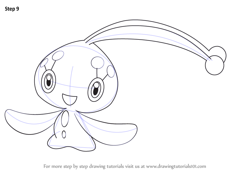 How to Draw Manaphy from Pokemon (Pokemon) Step by Step ...