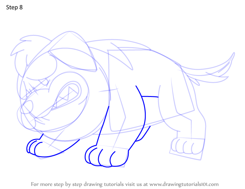 How to Draw Maschiff from Pokemon (Pokemon) Step by Step ...