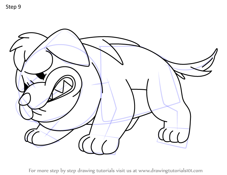 How to Draw Maschiff from Pokemon (Pokemon) Step by Step ...