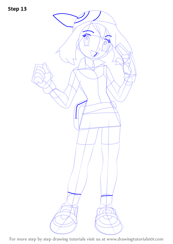 How to Draw May from Pokemon (Pokemon) Step by Step ...