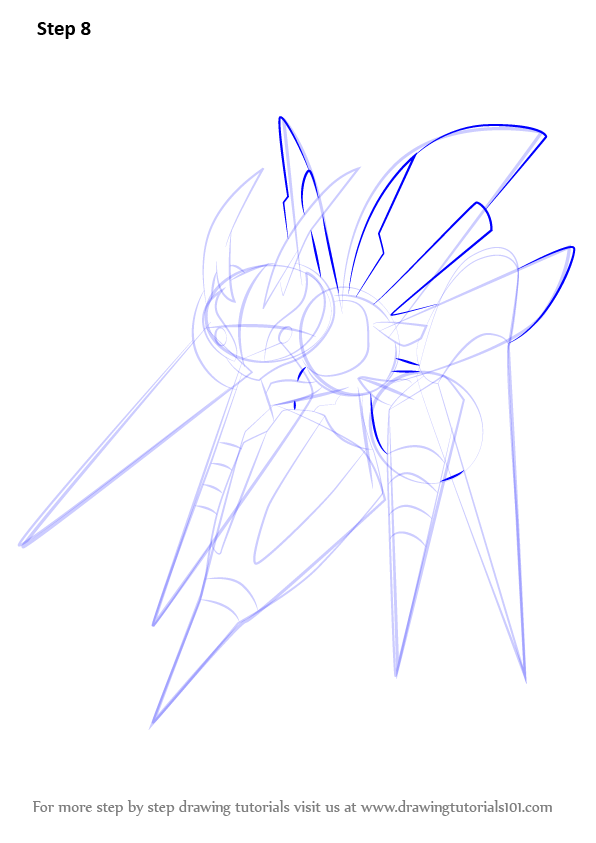 How to Draw Mega Beedrill from Pokemon (Pokemon) Step by Step | DrawingTutorials101.com
