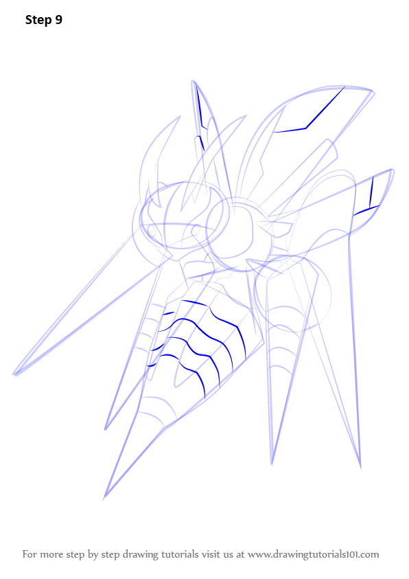 How to Draw Mega Beedrill from Pokemon (Pokemon) Step by Step | DrawingTutorials101.com