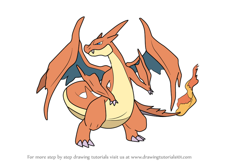 Mega Charizard X Drawing