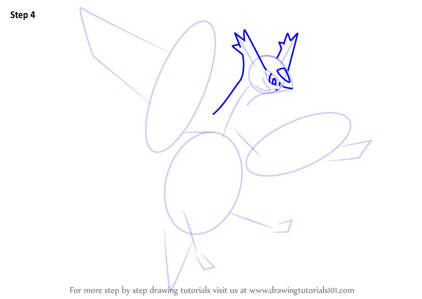How to Draw Mega Latias from Pokemon (Pokemon) Step by Step ...