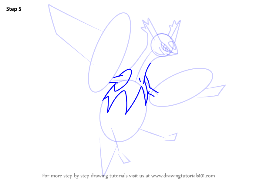 How to Draw Mega Latias from Pokemon (Pokemon) Step by Step ...