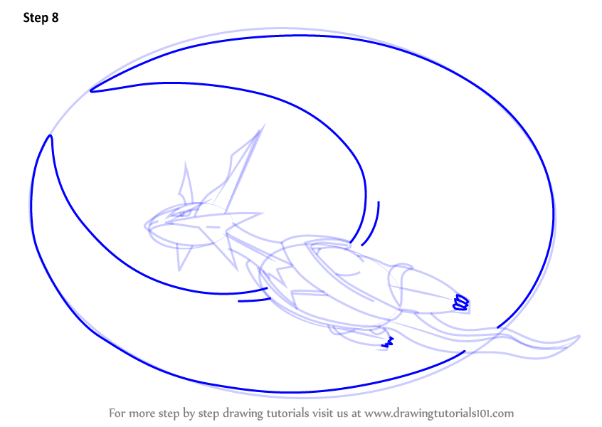 How to Draw Mega Salamence from Pokemon (Pokemon) Step by Step ...