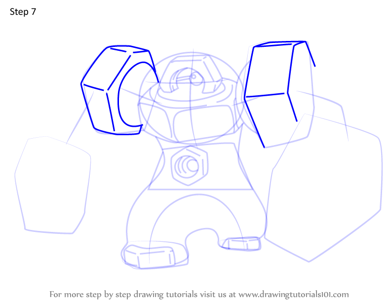 How to Draw Melmetal from Pokemon (Pokemon) Step by Step ...
