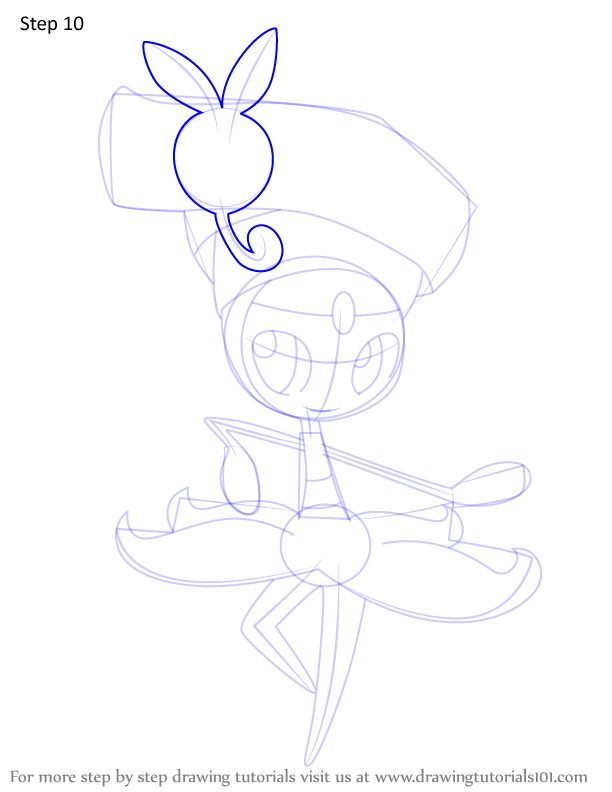 How to Draw Meloetta Pirouette Forme from Pokemon (Pokemon) Step by ...