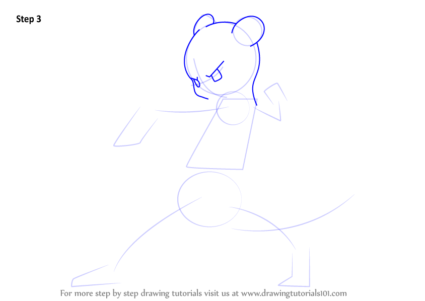 How to Draw Mienfoo from Pokemon (Pokemon) Step by Step ...