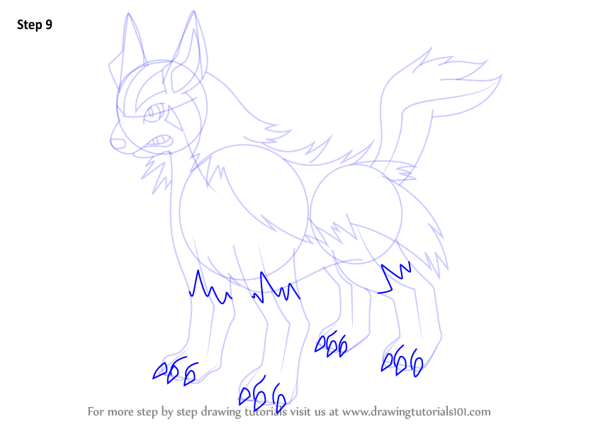 How to Draw Mightyena from Pokemon (Pokemon) Step by Step ...